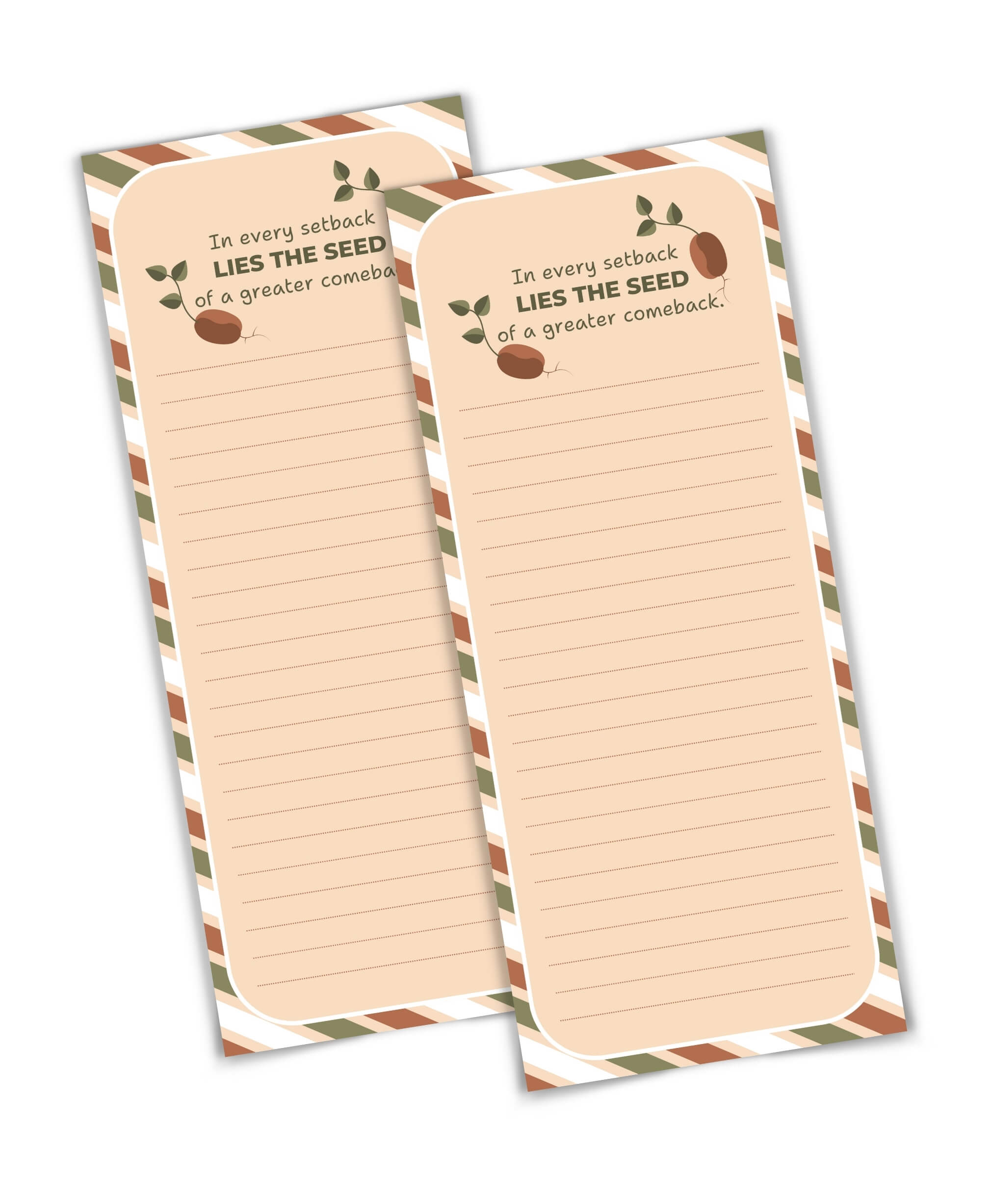 Greater Comeback Notepad - Christian Motivational & Printable Products