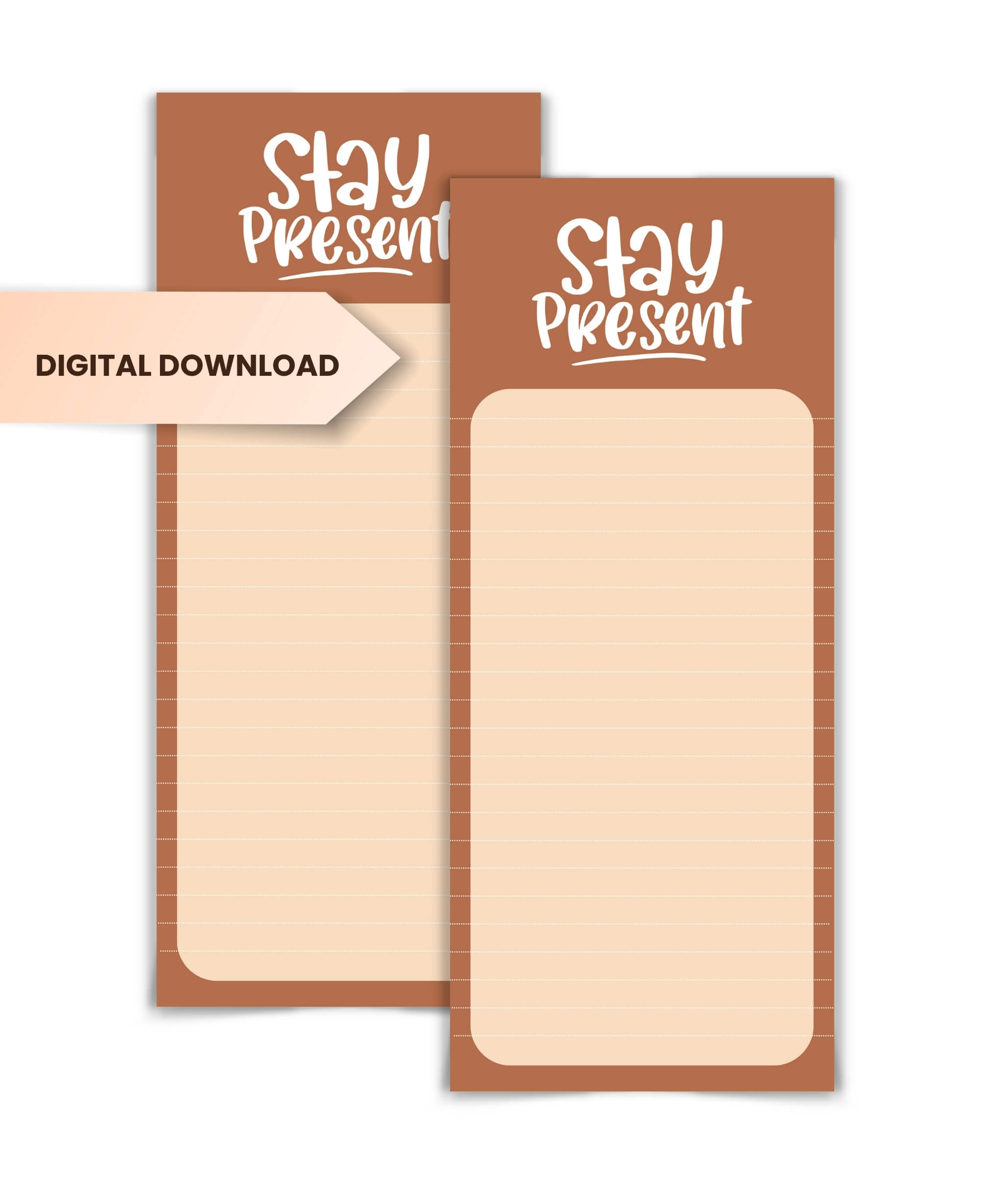 Stay Present Notepad – Christian Motivational & Printable Products