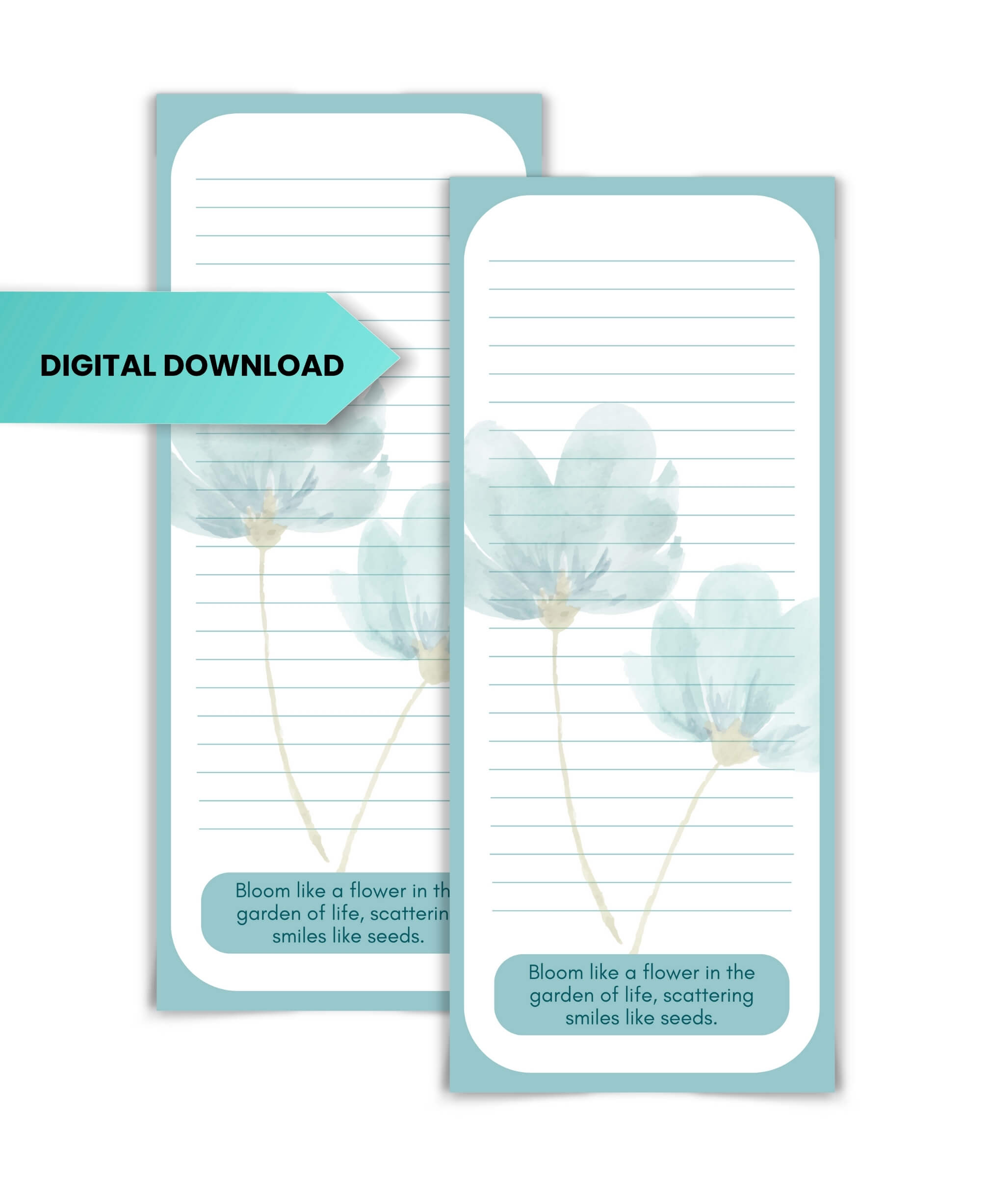 Bloom Like a Flower Notepad - Christian Motivational & Printable Products