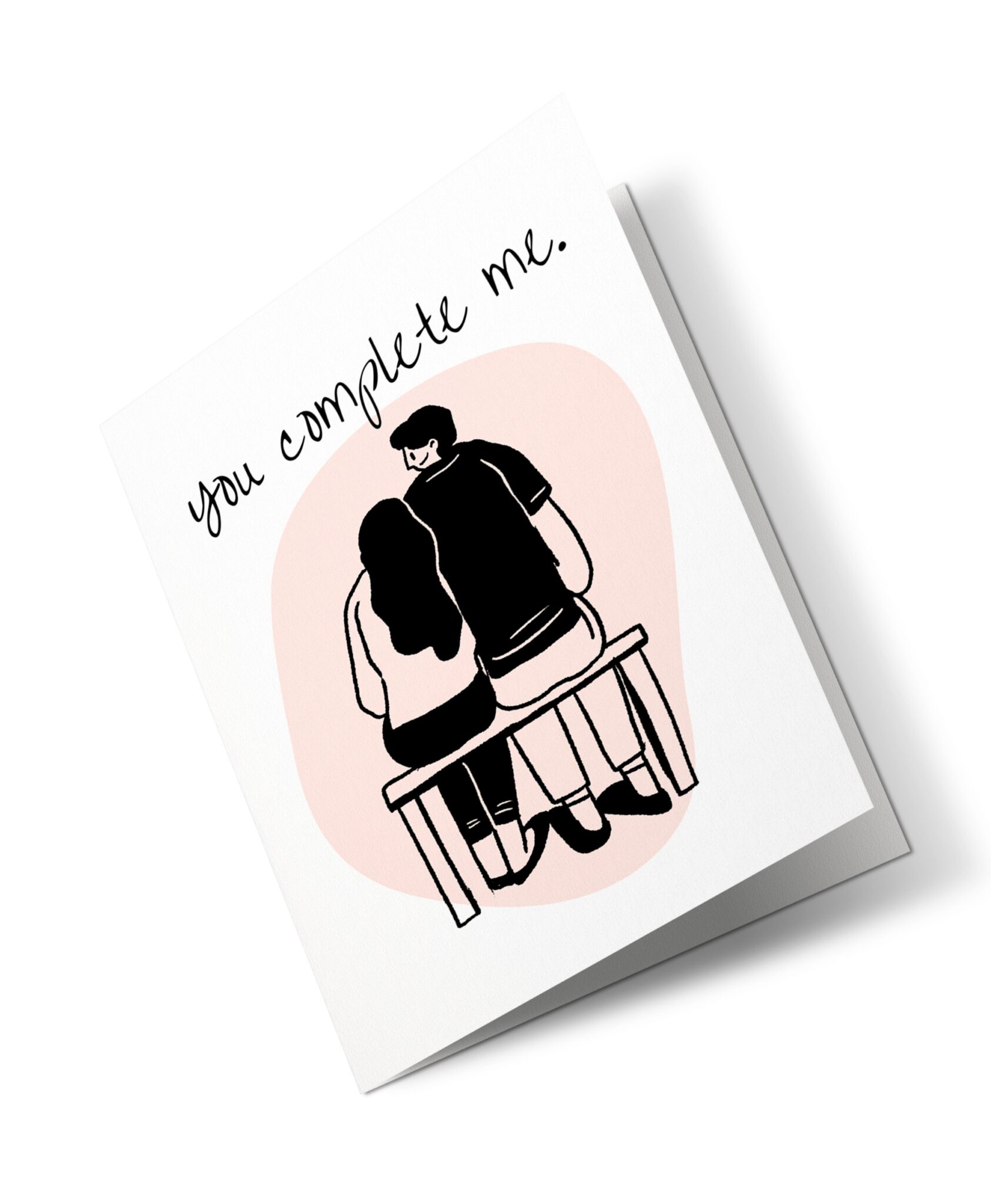You Complete Me Valentine’s Day Card – Christian Motivational ...
