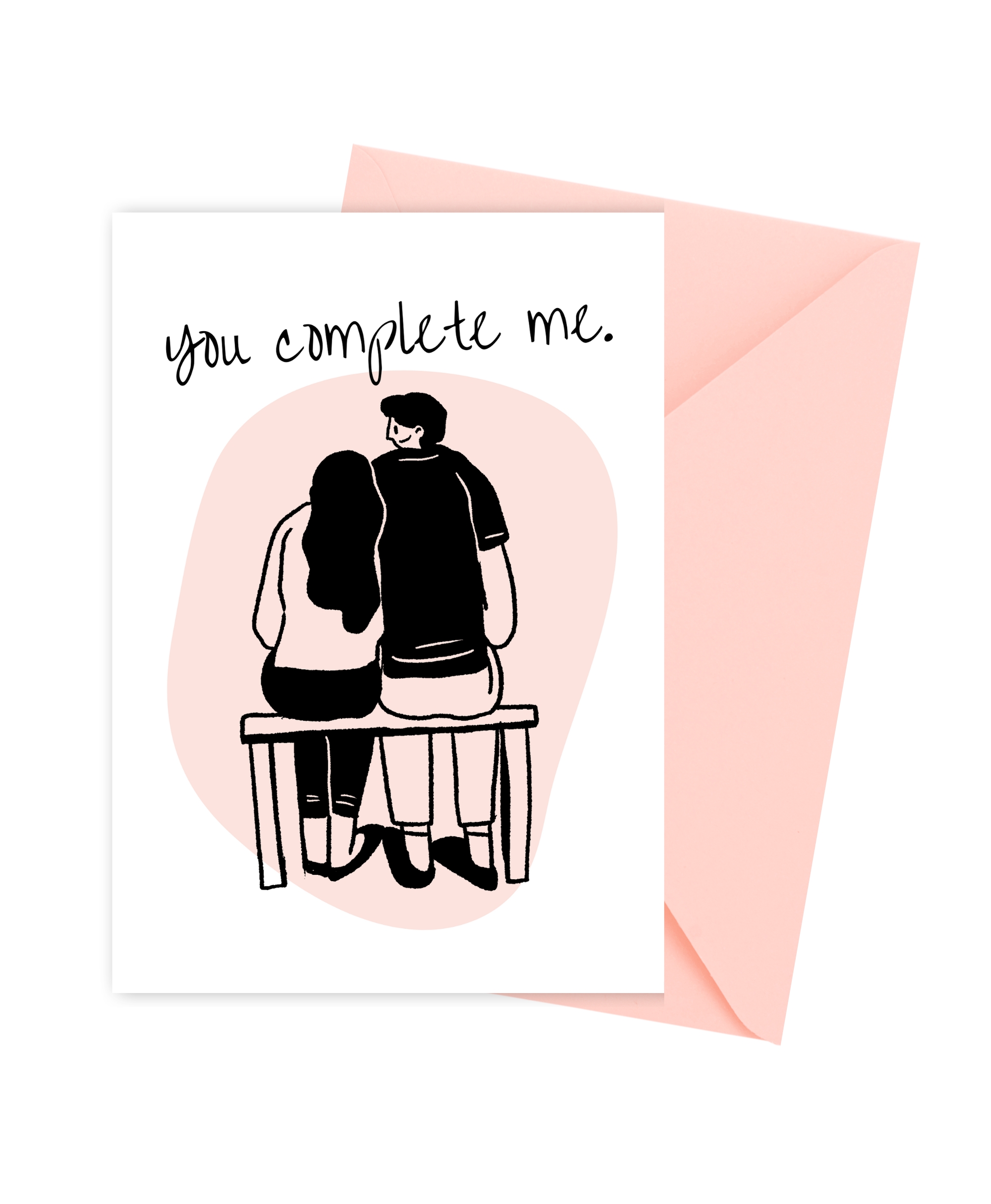 You Complete Me Valentine’s Day Card – Christian Motivational ...