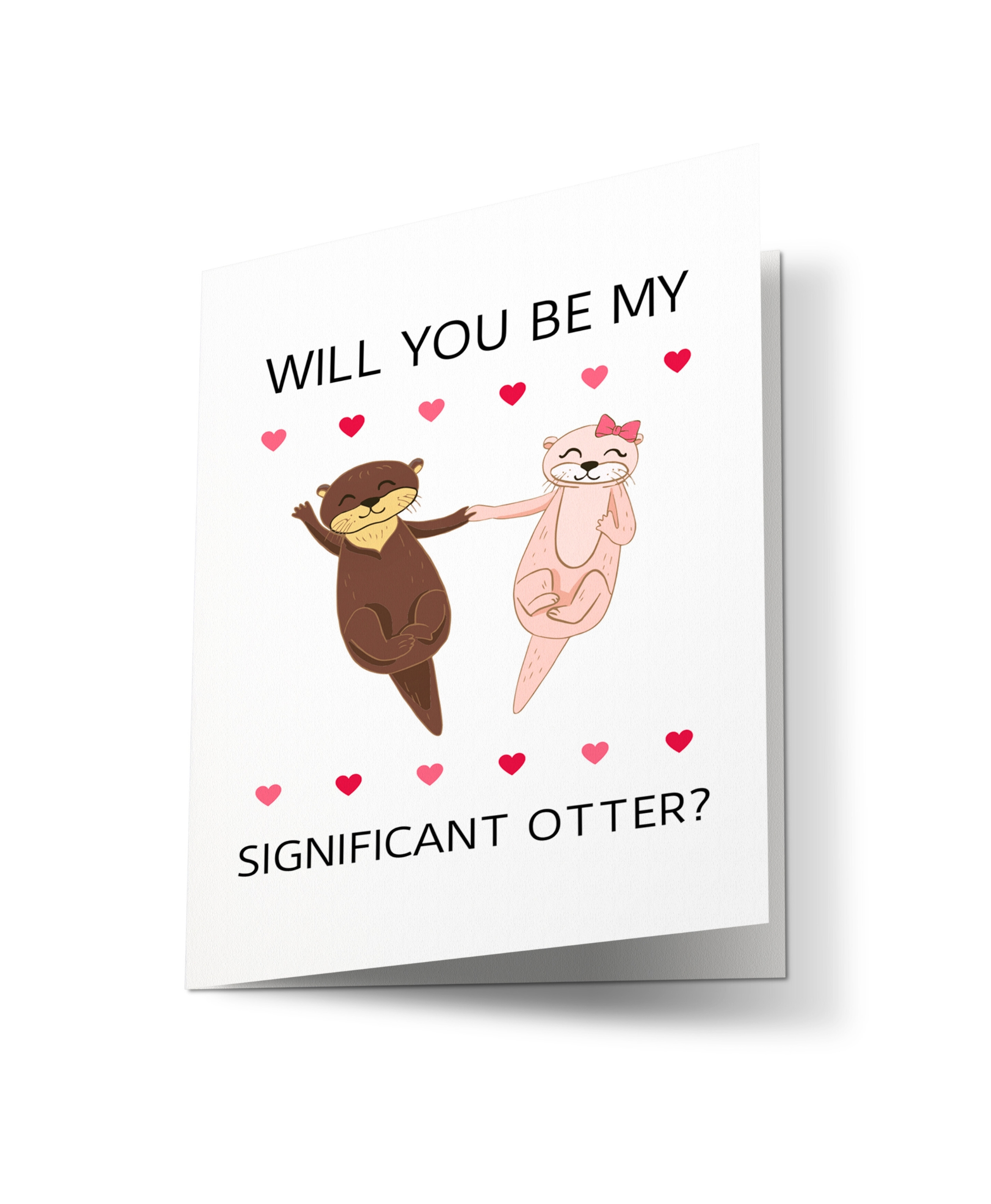 Will You Be My Significant Otter Valentine’s Day Card – Christian ...