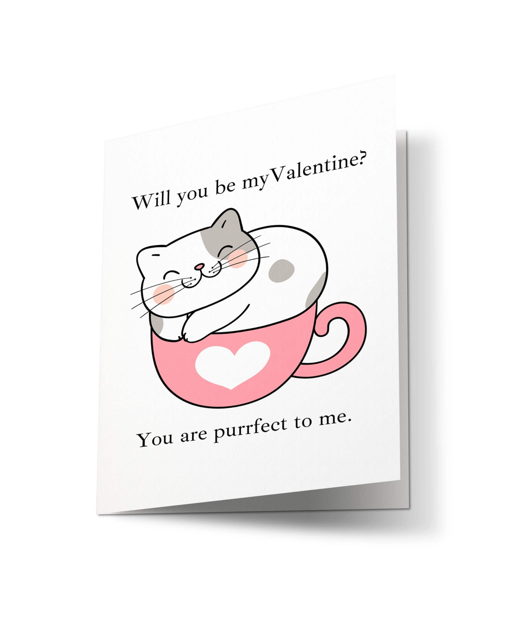 You Are Purrfect To Me Valentine Card – Christian Motivational ...
