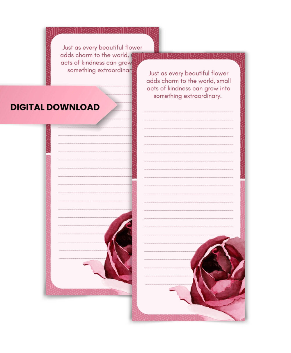 Bloom Like a Flower Notepad - Christian Motivational & Printable Products