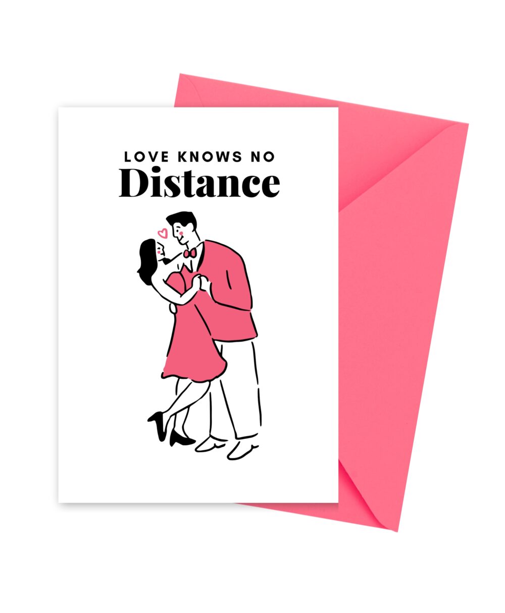 Love Knows No Distance Valentine's Day Card - Christian Motivational ...