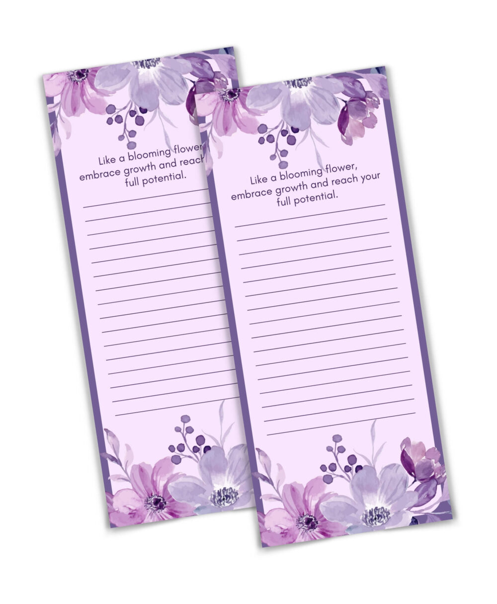 Blooming Flower Notepad - Christian Motivational & Printable Products