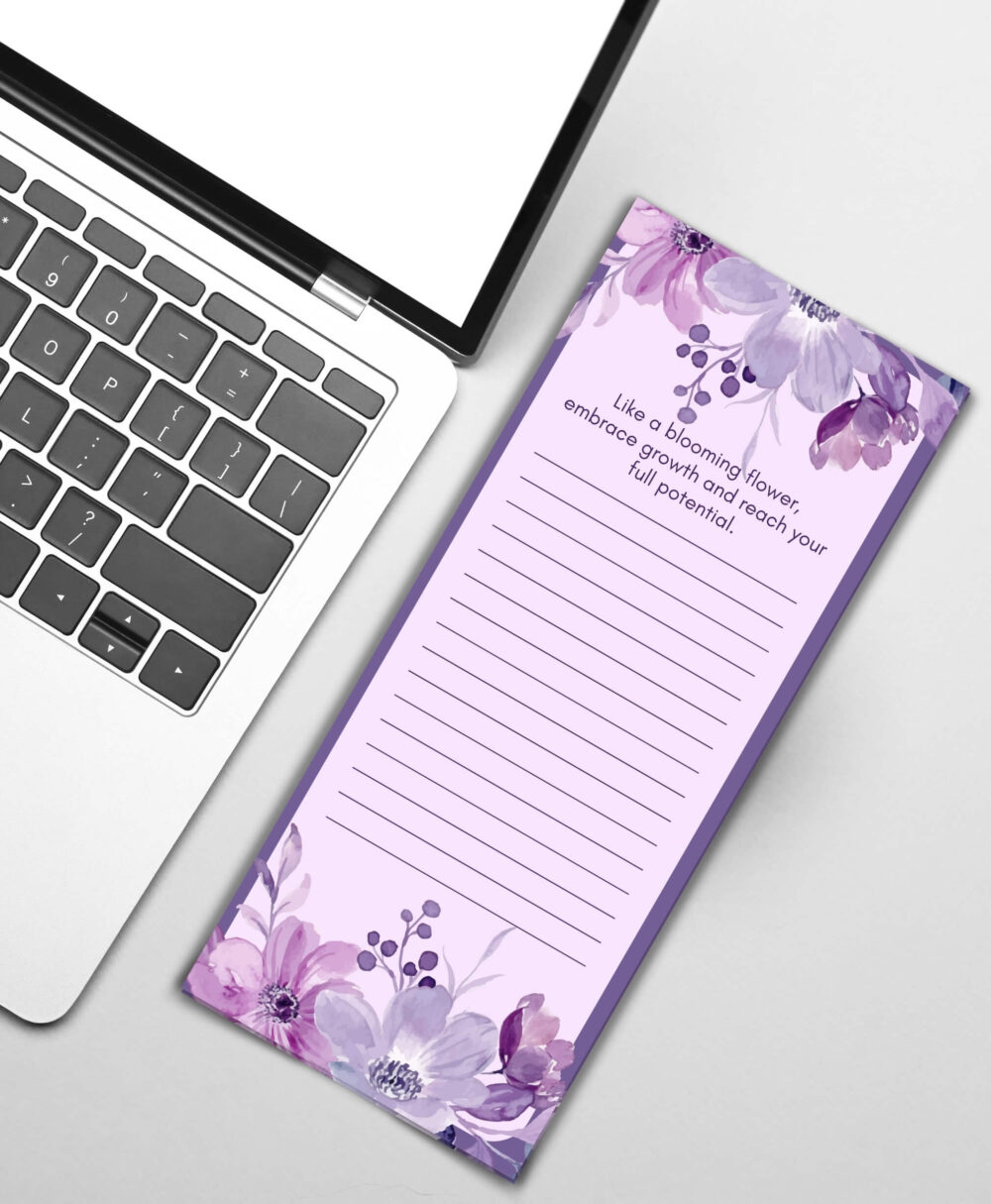 Blooming Flower Notepad - Christian Motivational & Printable Products