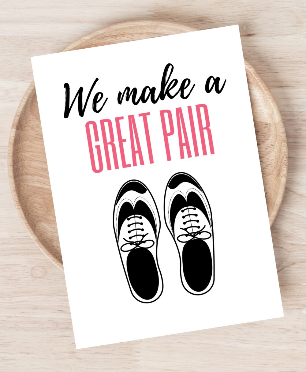 We Make a Great Pair Valentine’s Day Card – Christian Motivational ...