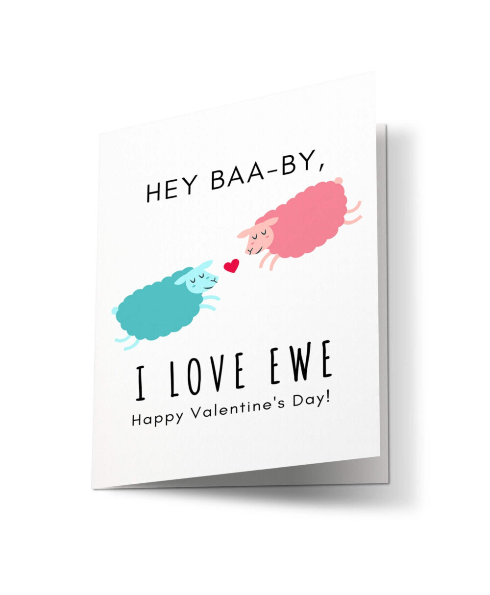 I Love Ewe Valentine Card – Christian Motivational & Printable Products