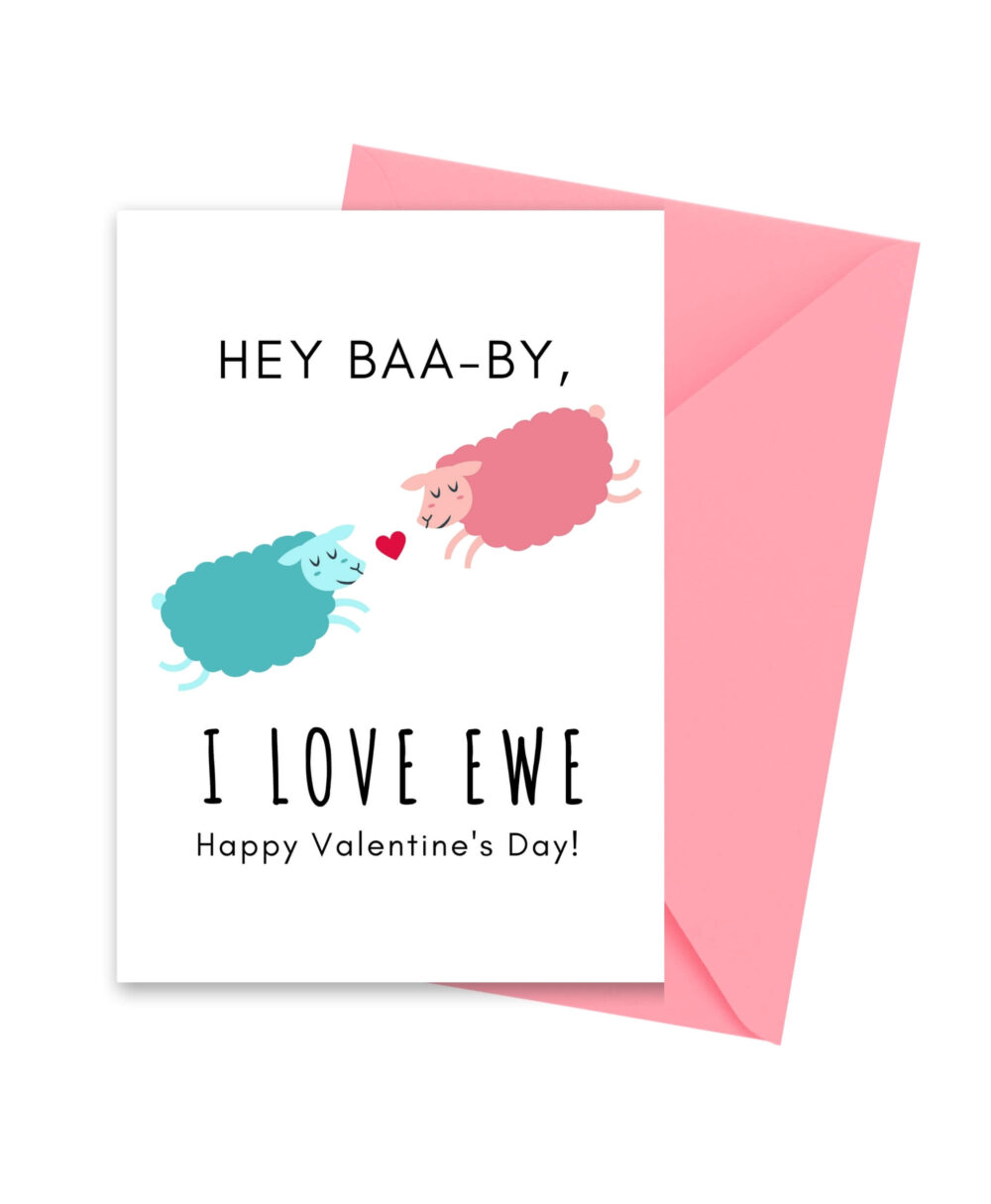 I Love Ewe Valentine Card – Christian Motivational & Printable Products