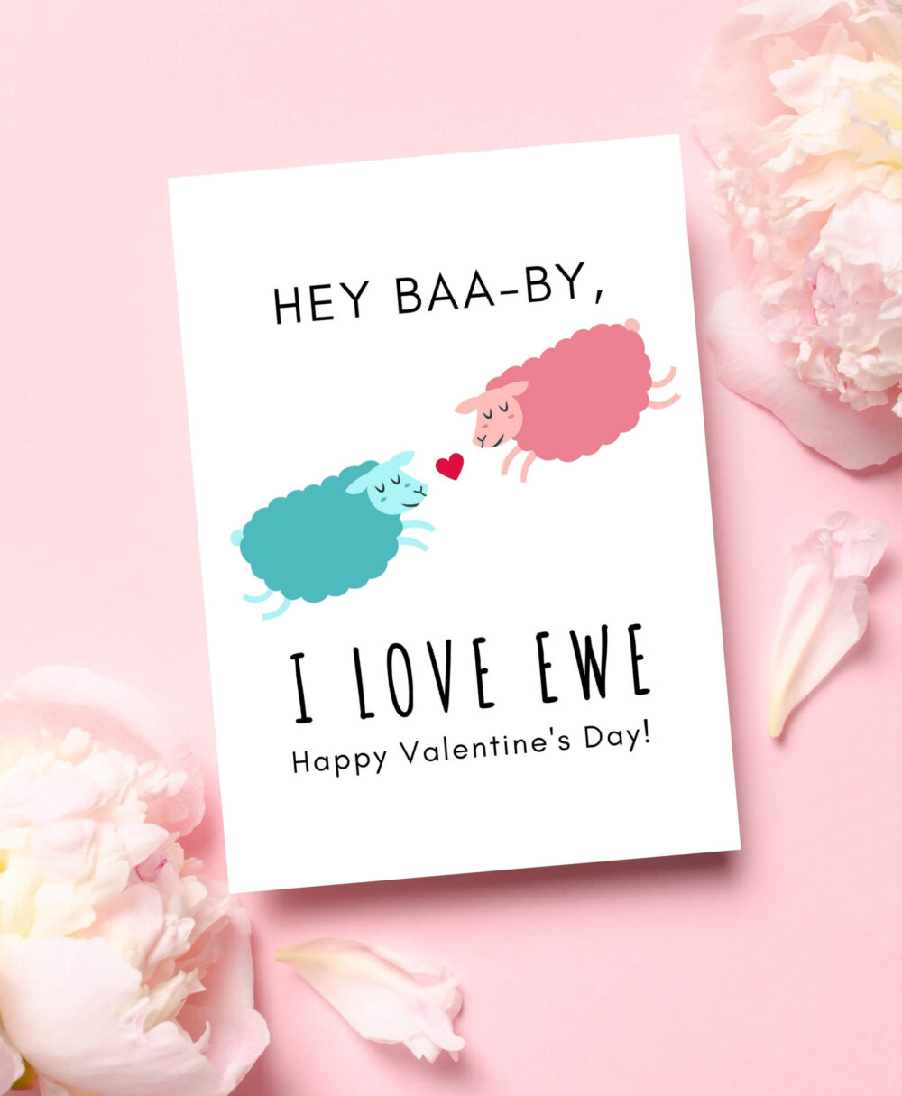 I Love Ewe Valentine Card – Christian Motivational & Printable Products