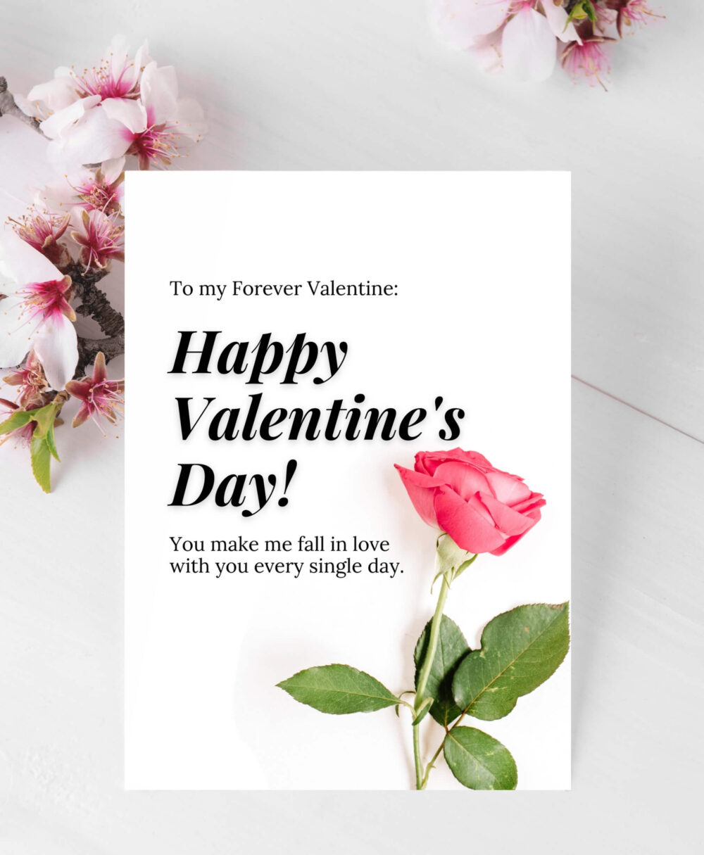To My Forever Valentine Card – Christian Motivational & Printable Products