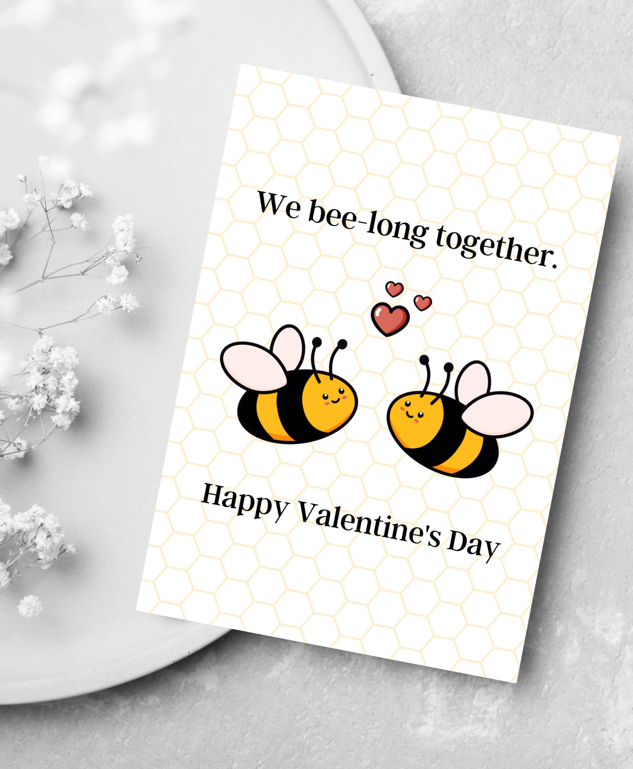 We Bee-long Together Valentine’s Day Card – Christian Motivational ...