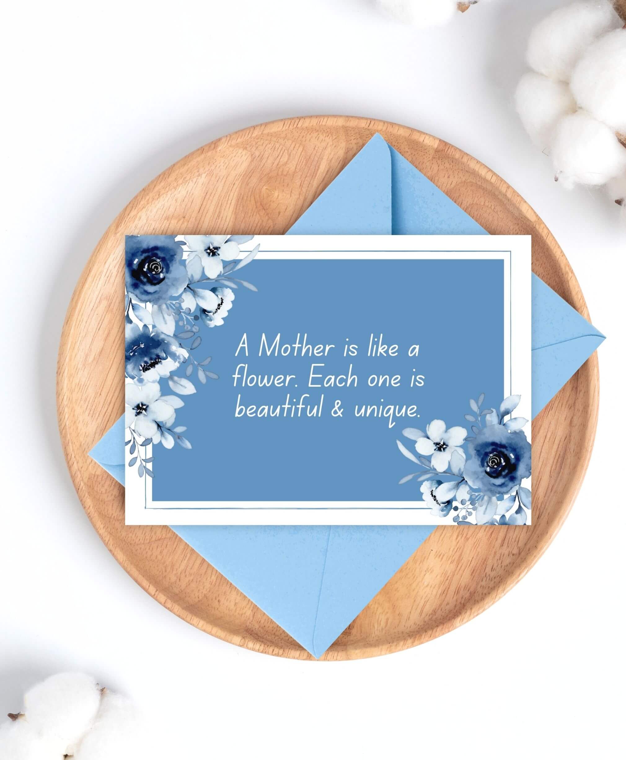 A Mother Is Like a Flower Mother’s Day Card – Christian Motivational ...