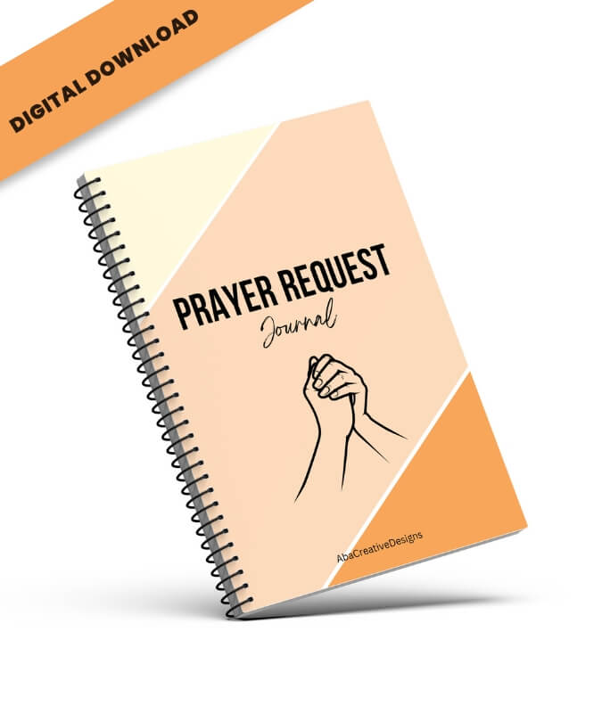 Prayer Request Journal – Christian Motivational & Printable Products