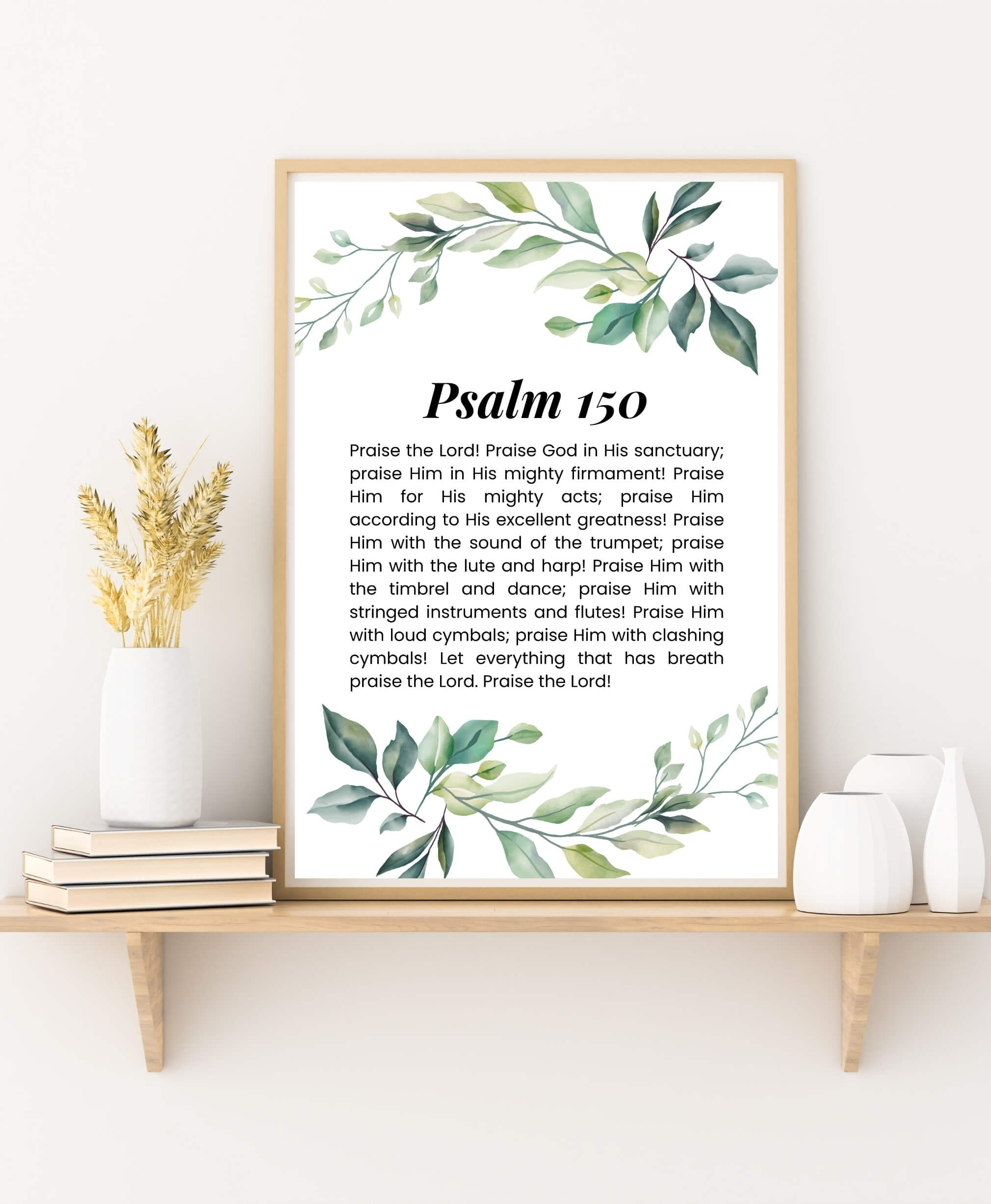 Psalm 150 Wall Art – Christian Motivational & Printable Products