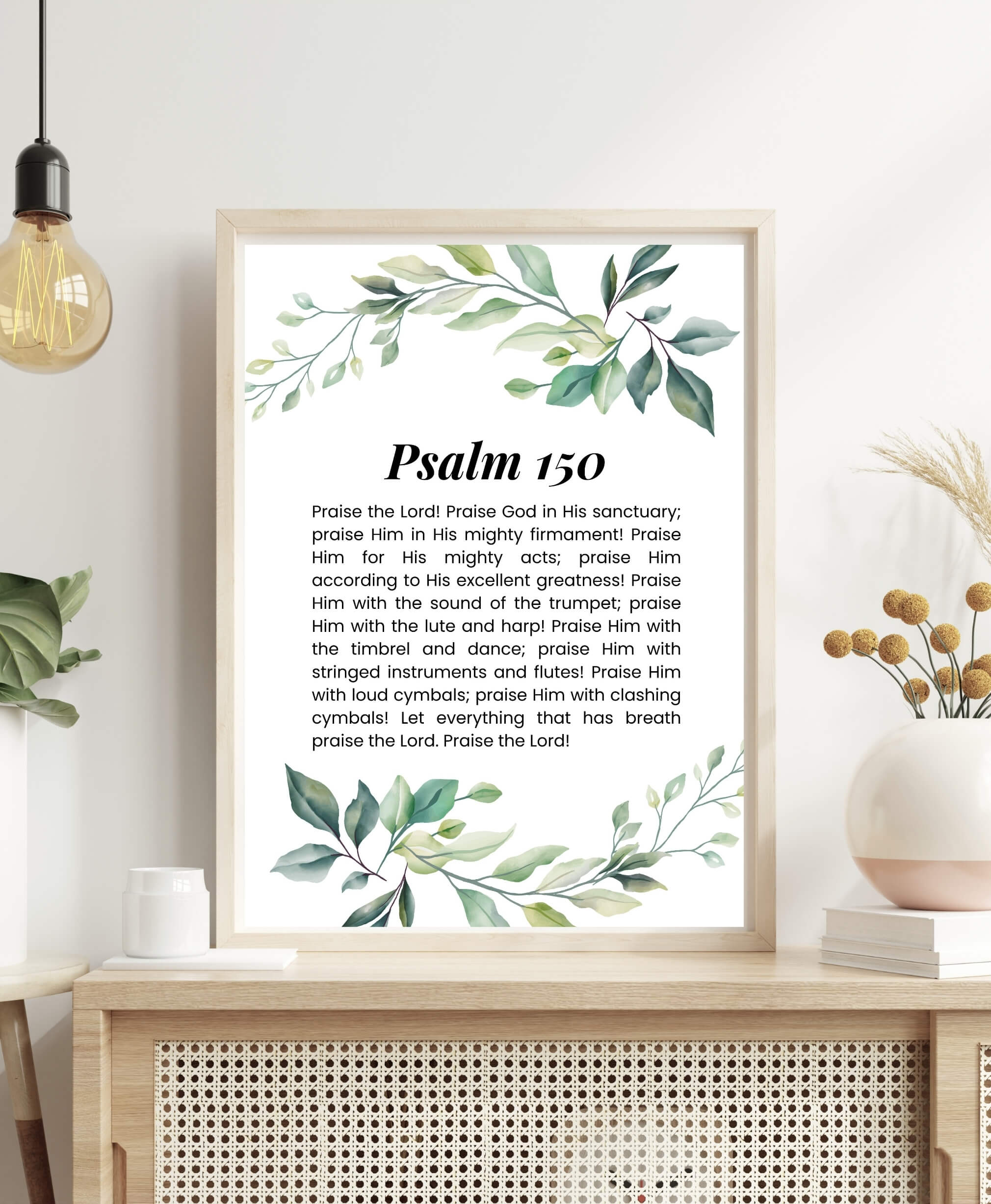 Psalm 150 Wall Art – Christian Motivational & Printable Products