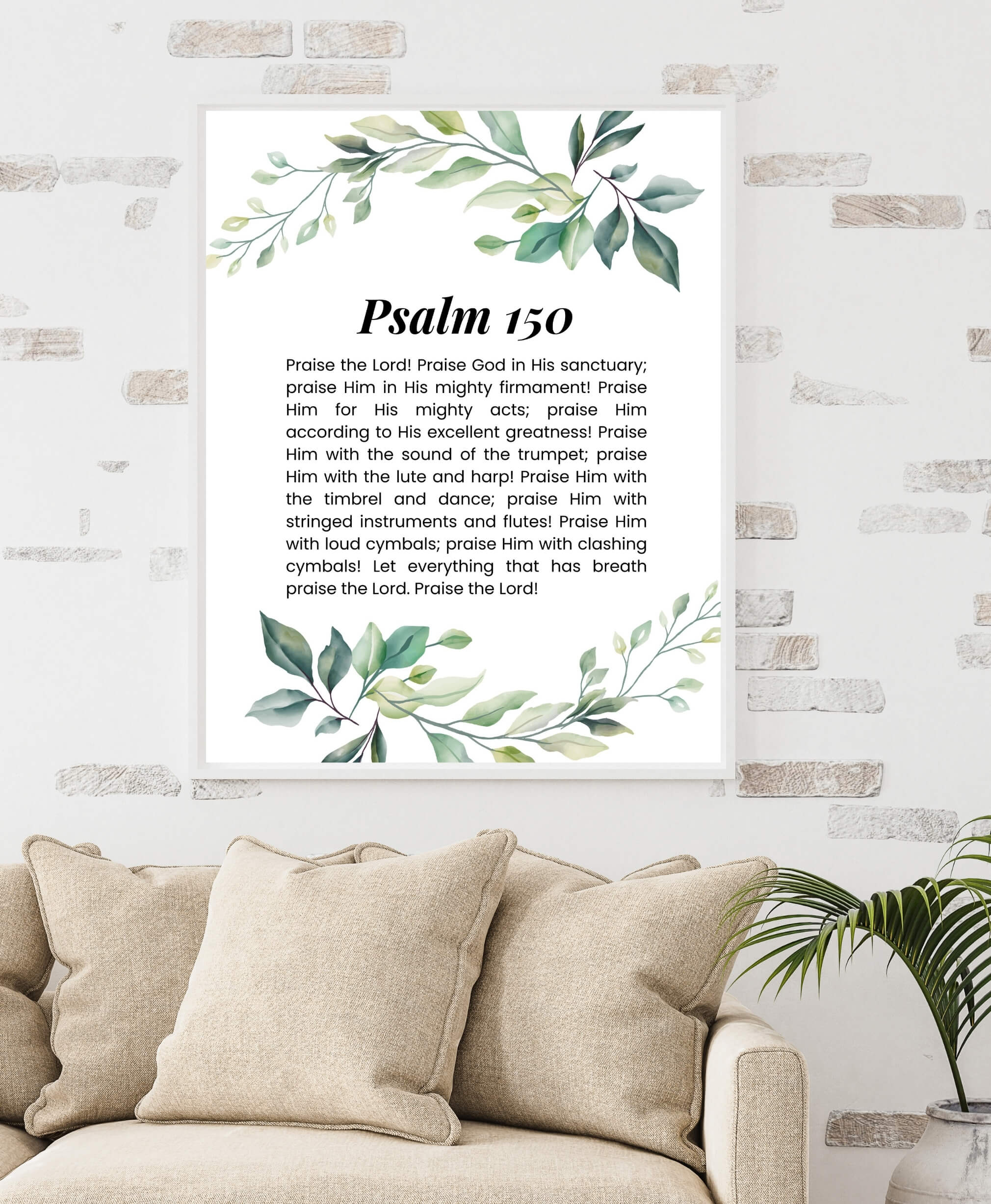 Psalm 150 Wall Art – Christian Motivational & Printable Products