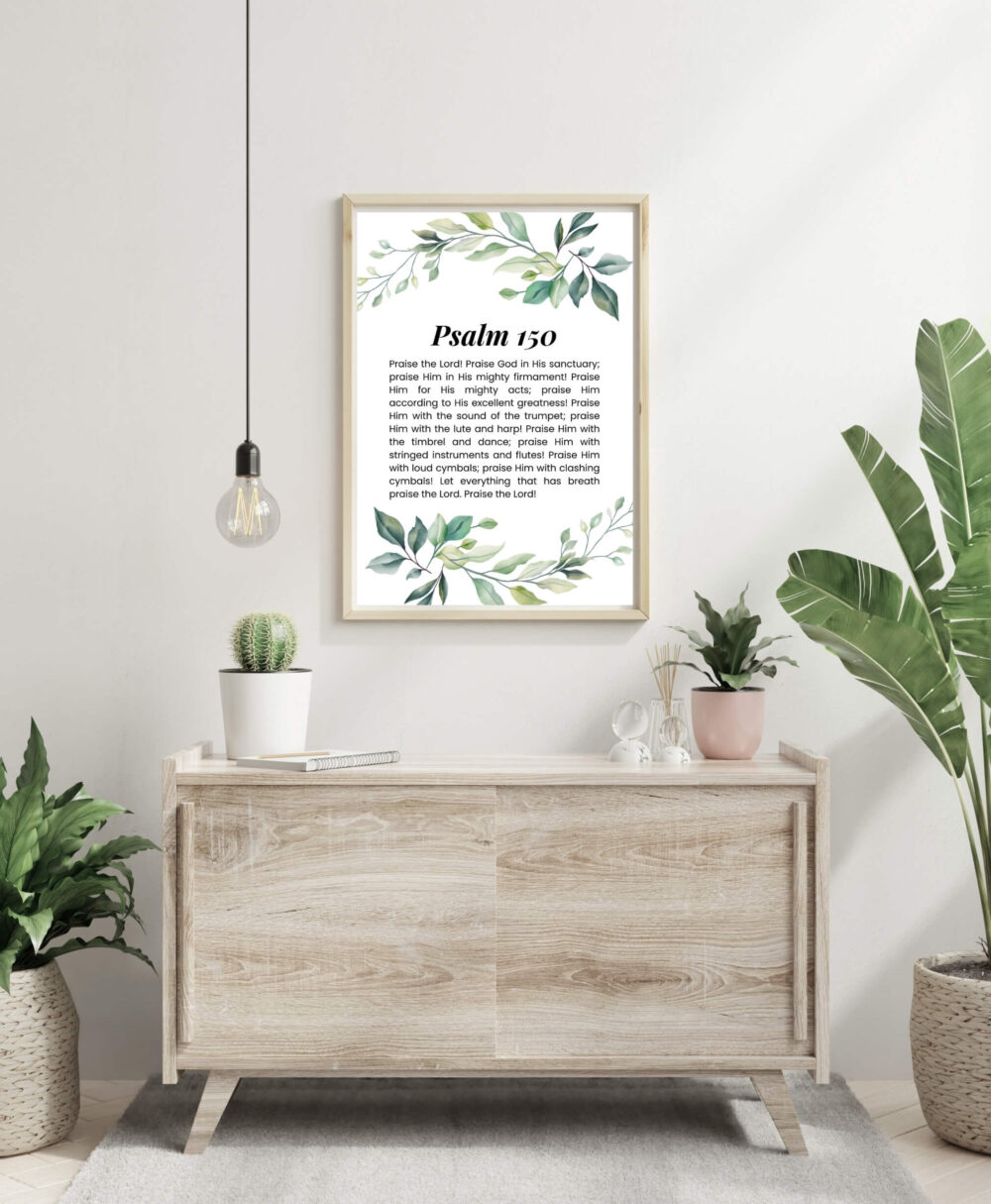 Psalm 150 Wall Art – Christian Motivational & Printable Products