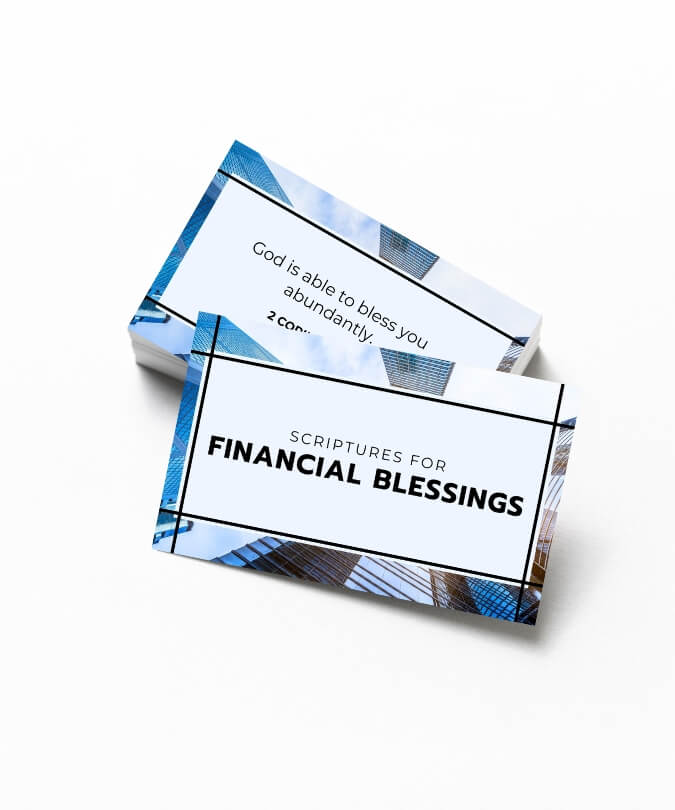 Scriptures for Financial Blessings Affirmation Cards – Christian ...