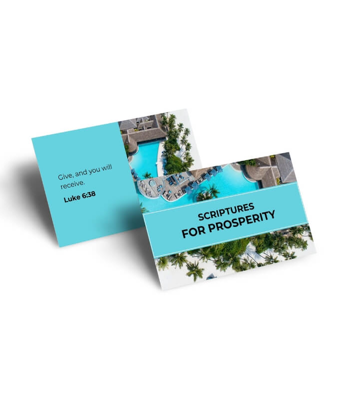 Scriptures for Prosperity Affirmation Cards – Christian Motivational ...