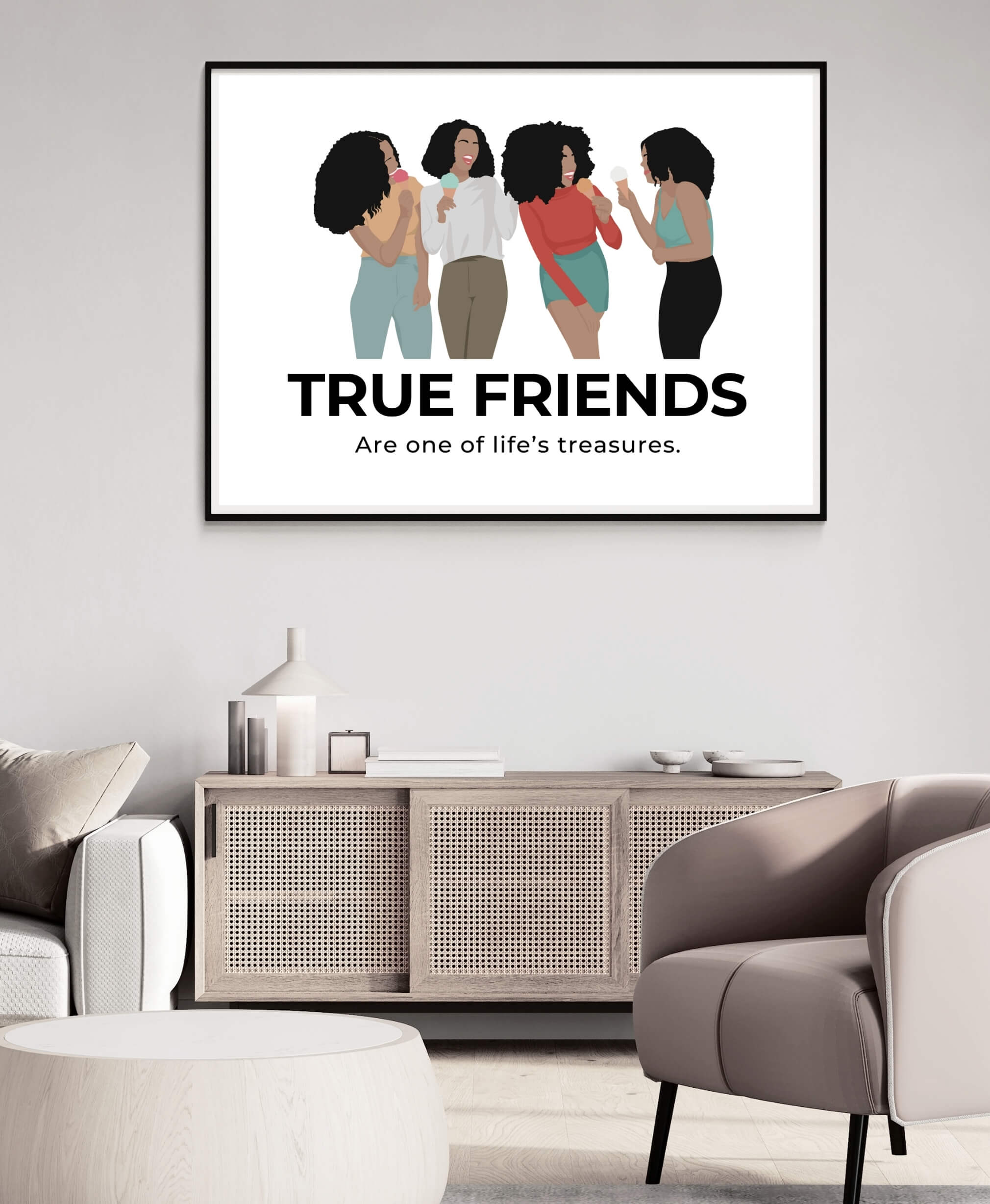 True Friends Friendship Wall Art – Christian Motivational & Printable ...
