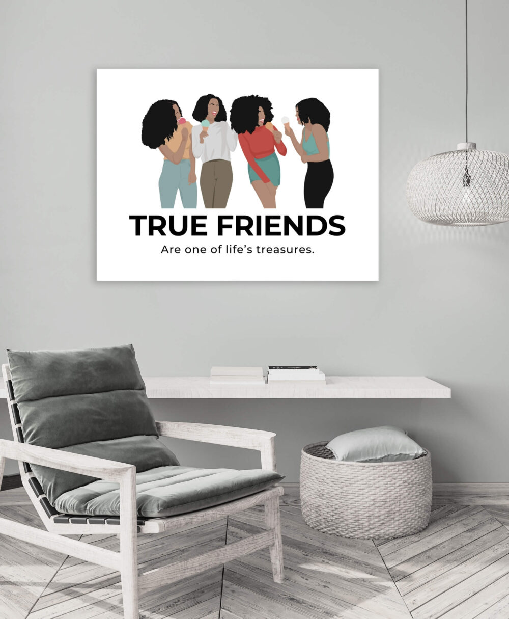 True Friends Friendship Wall Art – Christian Motivational & Printable ...